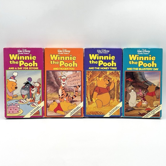 Media | Vintage 198s Disney Winnie The Pooh Vhs Tape Lot Honey Tree ...